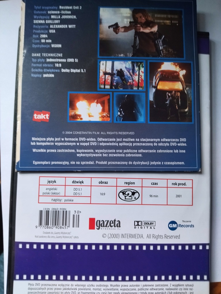 Купить RESIDENT EVIL / RESIDENT EVIL 2: APOCALYPSE 2 DVD: отзывы, фото и характеристики на Aredi ...