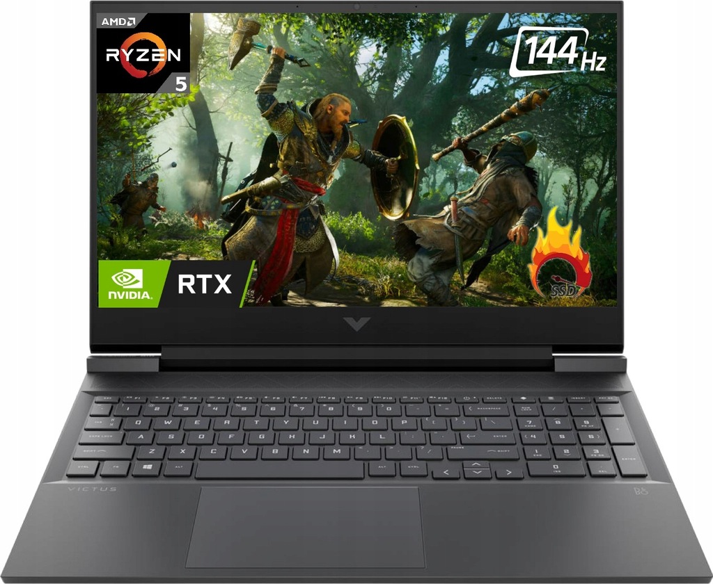 HP Victus R5 5600H 16.1' 144Hz 16GB SSD512 RTX3050 - 12940533357 ...