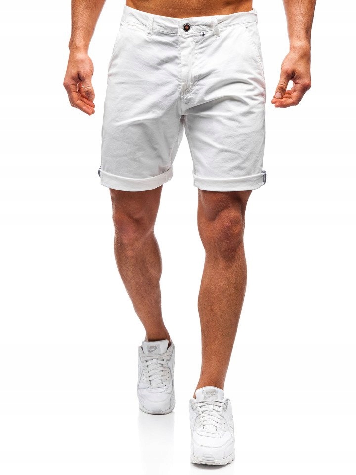 KRÓTKIE SPODENKI MĘSKIE BIAŁE 5919 DENLEY_28 - 8017093483 - oficjalne ...