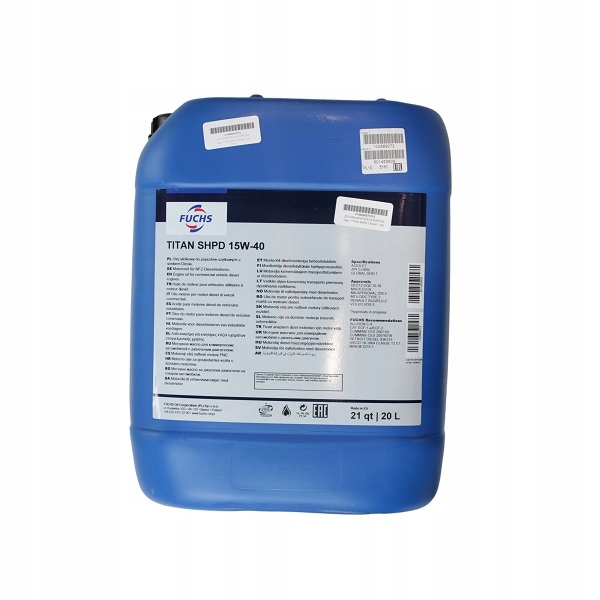 FUCHS TITAN SHPD 15W40 olej silnikowy 20L - 10968340079 - oficjalne ... FUCHS TITAN SHPD 15W40 olej silnikowy 20L - 10968340079 - oficjalne ...