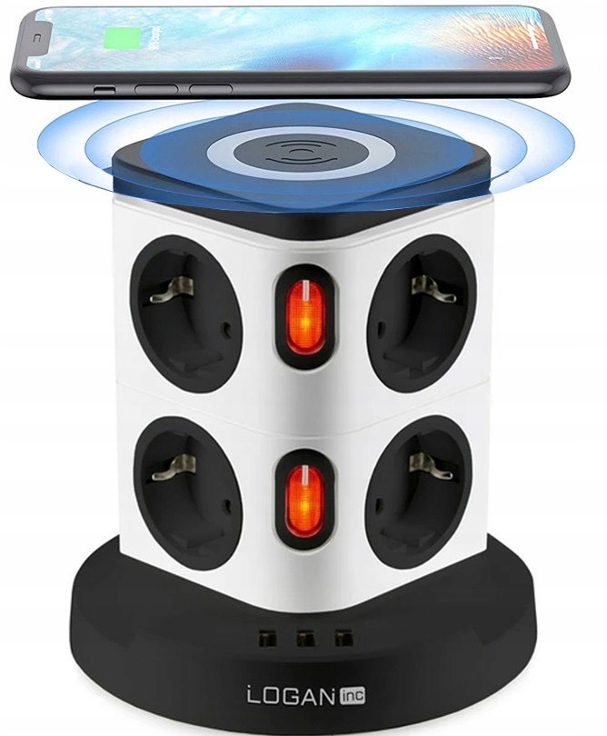 Uniwersalny przedłużacz sieciowy Logan WSBW8-2 - 12509914614 - oficjalne archiwum Allegro