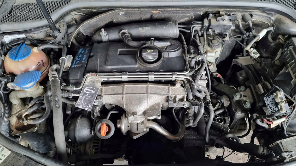 SILNIK AUDI A3 8P BKD 2.0TDI GOLF V TOURAN PASSAT B6 NOWY ROZRZAD ...
