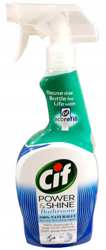 CIF SPRAY DO ŁAZIENKI CZYSZCZĄCY POWER SHINE 700ml - 11969409174 ...