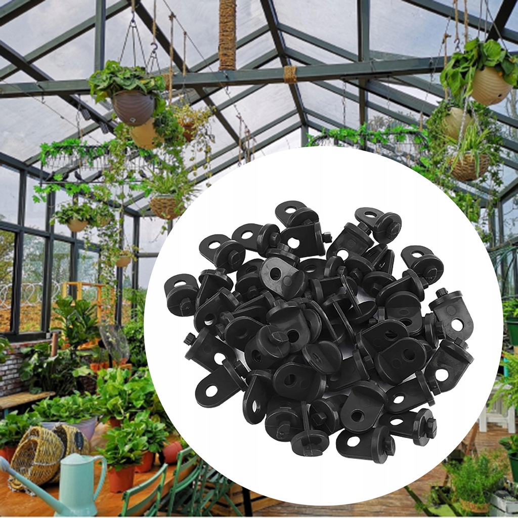 PLANT HOOK PLANT CLIP FOR GREENHOUSE PLANT HANGER PLANTER CLIPS 50PCS ...