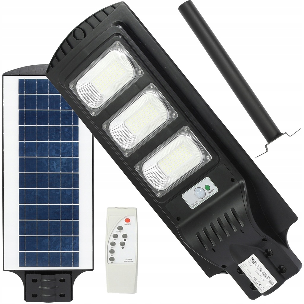 LAMPA ULICZNA LATARNIA SOLARNA 120W PILOT + UCHWYT - 10710477068 - oficjalne archiwum Allegro