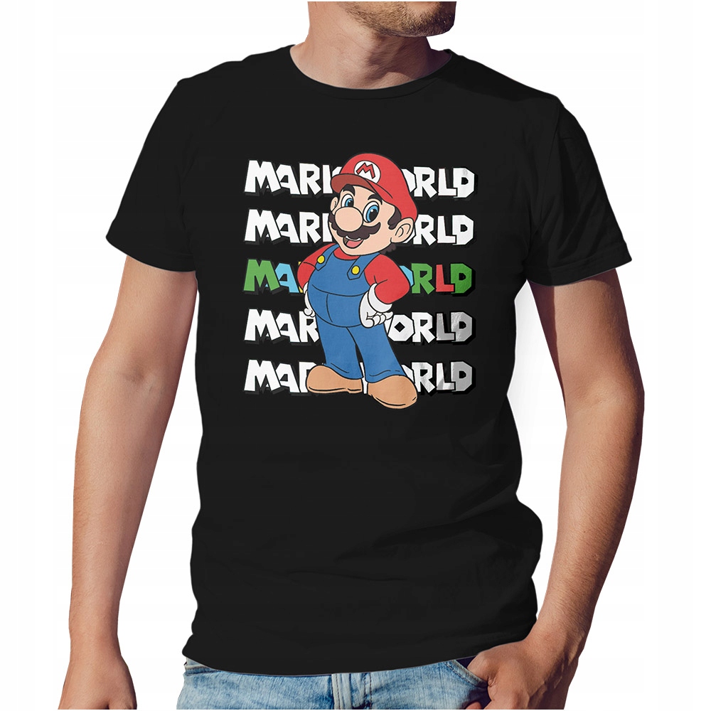 KOSZULKA MĘSKA SUPER MARIO ROZ. L WZORY - 10703494659 - oficjalne ...