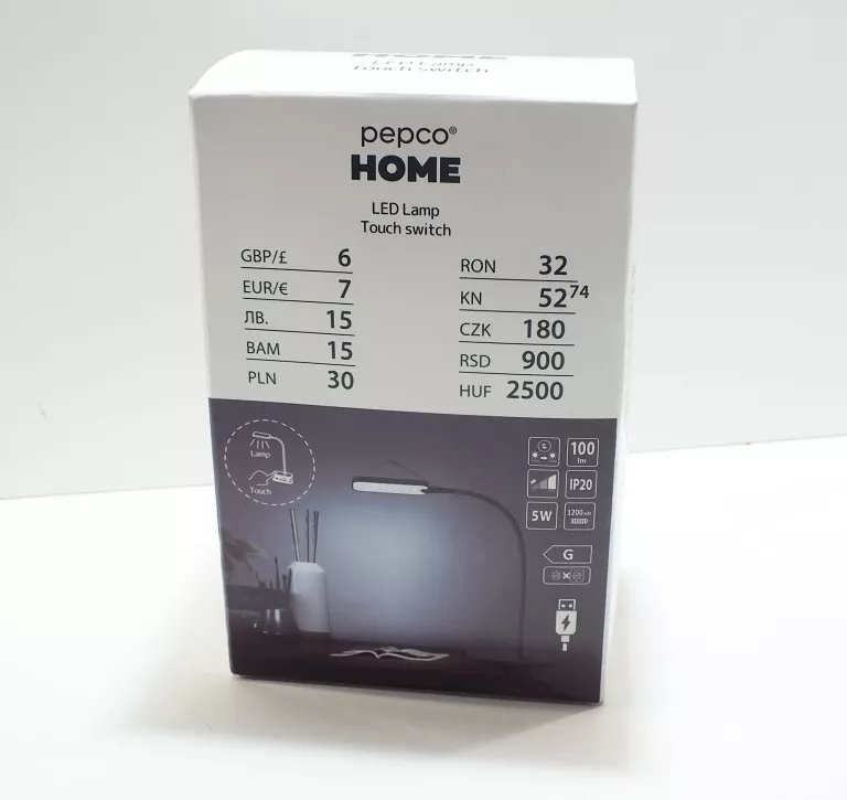 LAMPKA BIURKOWA LED USB PEPCO HOME CZARNA - 14419291617 - oficjalne ...