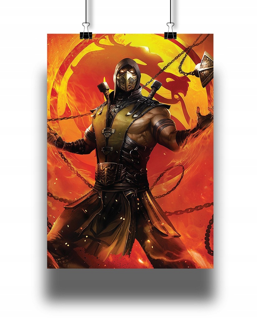 Plakat A1 grafika wzór MORTAL KOMBAT - 9531472259 - oficjalne archiwum Allegro