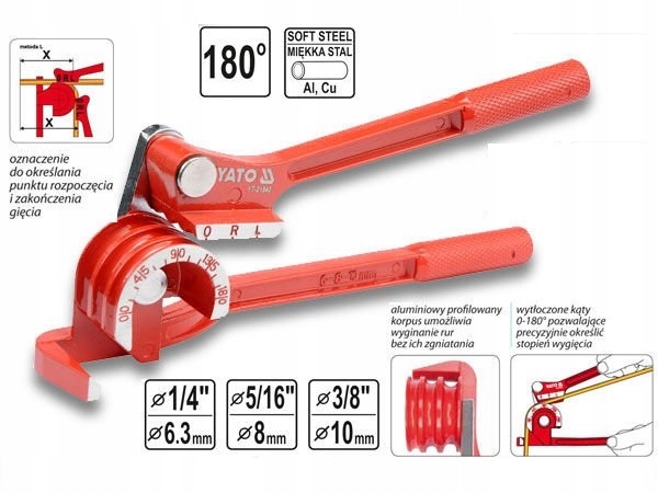 MINI GIĘTARKA ZAGINARKA RĘCZNA DO RUR 6 - 10 mm - 9071904336 ...