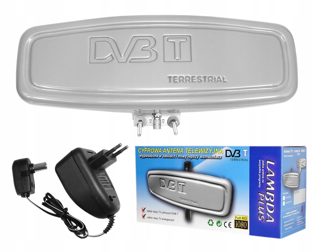 CYFROWA ANTENA DVB-T2 LAMBDA PLUS ZEWNĘTRZNA - 12721655221 - oficjalne archiwum Allegro