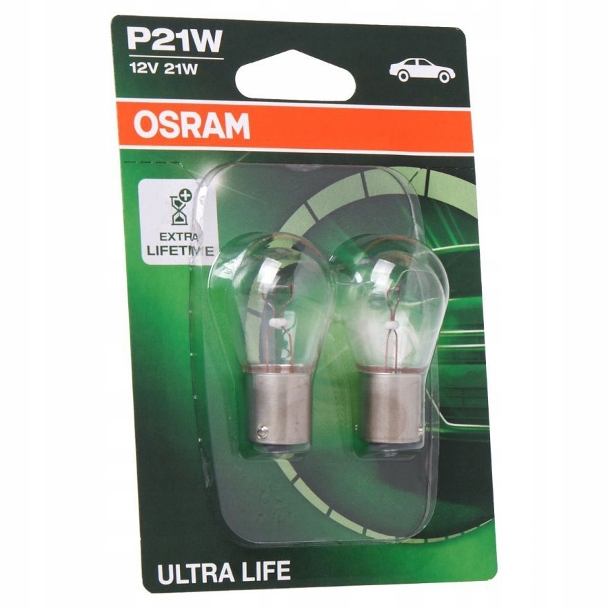 Żarówka OSRAM Ultra Life P21W 12V 21W 4x LifeTime - 8183979202 ...