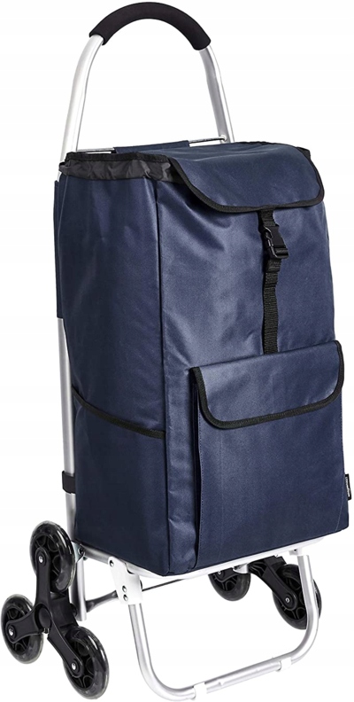 BASICS 6-KOŁOWY WÓZEK NA ZAKUPY 50L - 12776708350 - oficjalne archiwum Allegro