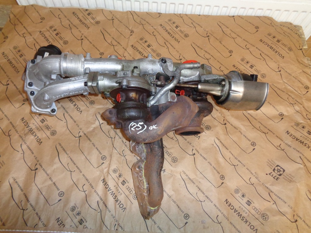 VW T5 T6 BI TURBO TURBOSPRĘŻARKA 180KM 03L145735C - 7213825623 ...