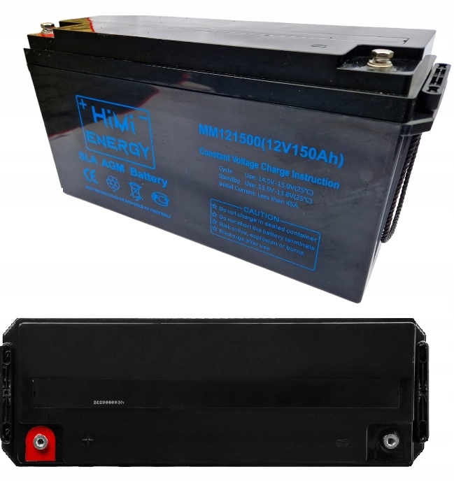 AKUMULATOR AGM 12V 150Ah do pontonu łodzi - 13790069130 - oficjalne archiwum Allegro