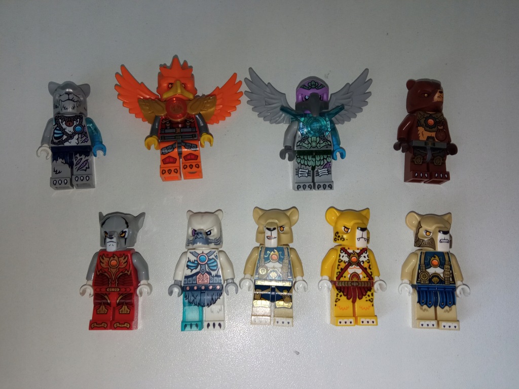 lego chima figurki - zestaw 9 pięknych minifigurek - 12384872829 ...