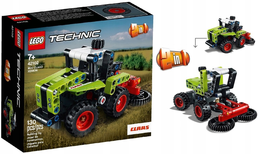 LEGO TECHNIC CIĄGNIK MINI CLAAS XERION 42102 2 W 1 - 12273438450 ...