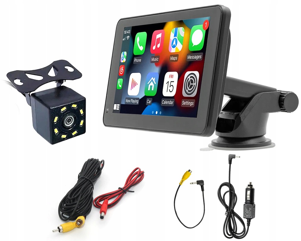 BEZPRZEWODOWY ANDROID AUTO CARPLAY 7 CALI PL MENU BT GOOGLE MAPS KAMERA ...