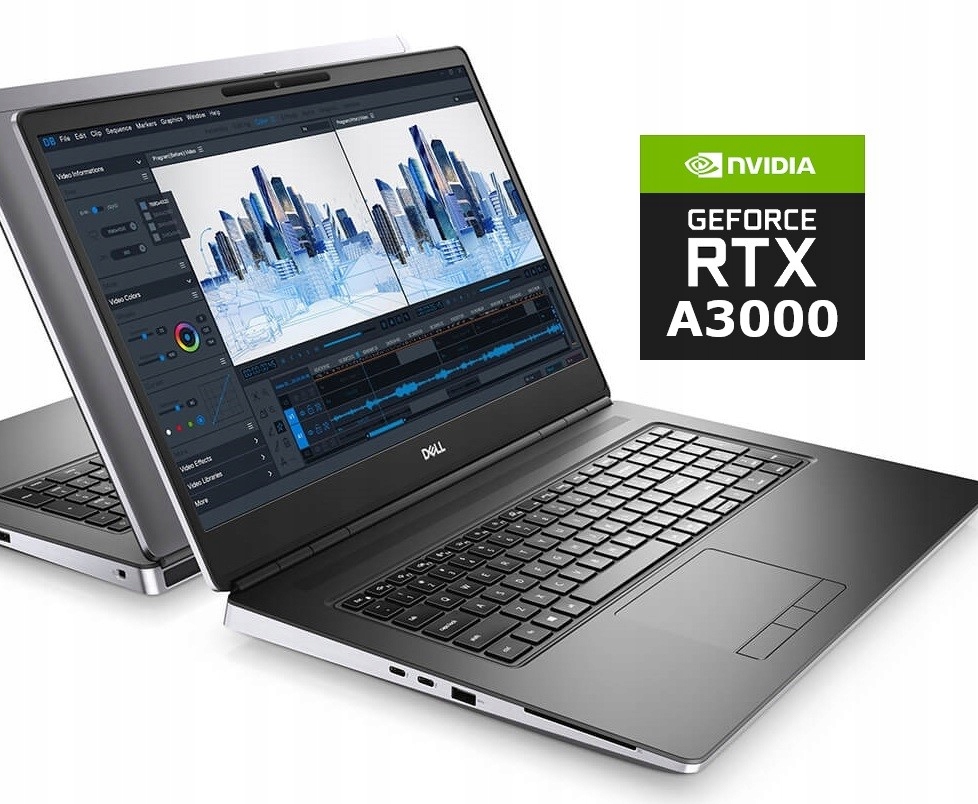 DELL Precision 7760 FHD IPS 500nit i7 8GB 256 SSD NVMe RTX A3000-6GB ...