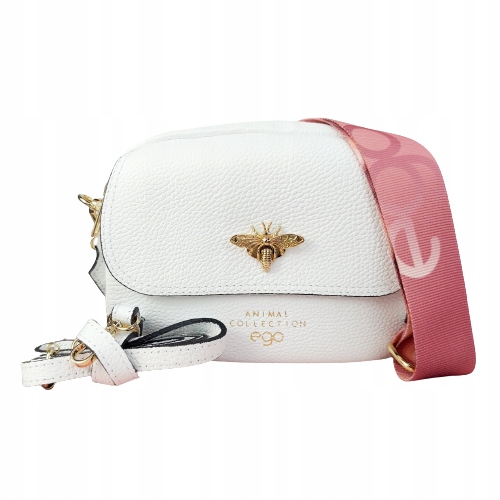 Torebka EGO biała pszczoła skóra naturalna - 13502592480 - oficjalne ...