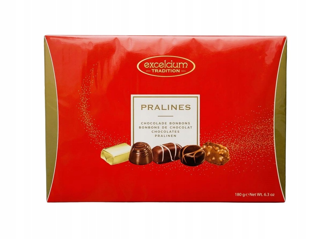 Excelcium praliny bombonierka miks czekoladek 180g - 13549486660 ...