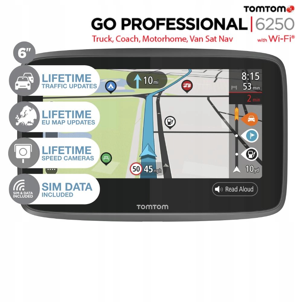 Nawigacja ciężarowa TomTom Go Prof. 6250 6 " - 12657168886 - oficjalne ...