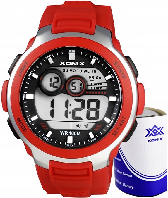 ELEKTRONICZNY ZEGAREK MĘSKI XONIX SPORT JM WR100M - 13854478446 - oficjalne archiwum Allegro