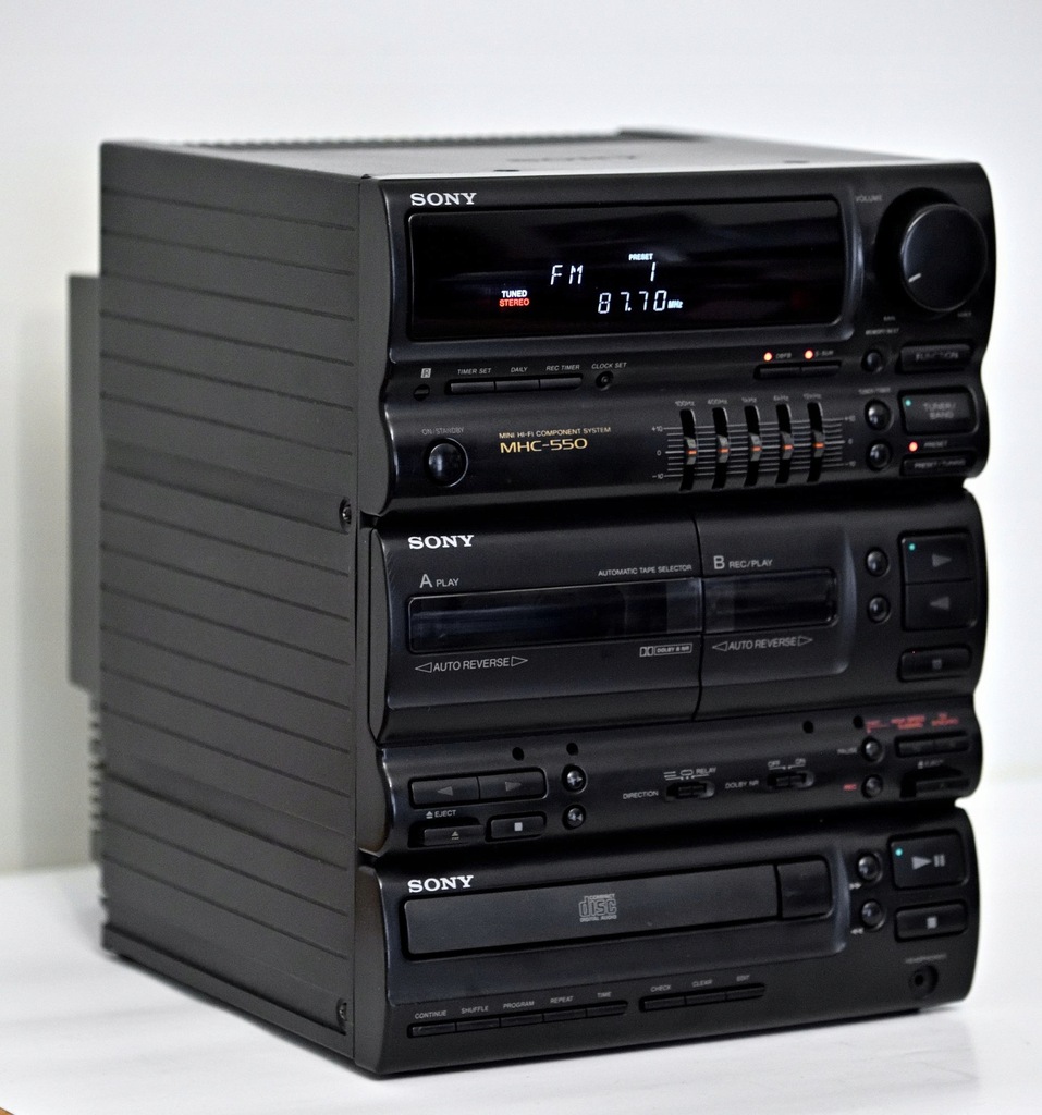 Miniwieża SONY MHC-550 2x30W Phono - 13629947968 - oficjalne archiwum ...
