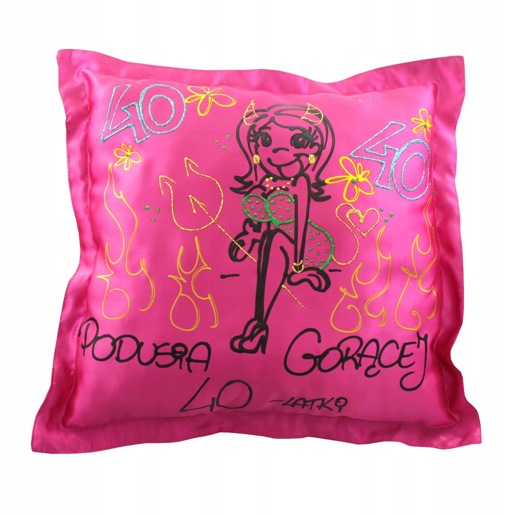 PODUSZKA prezent na 40 URODZINY dla kobiety - 9628063490 - oficjalne archiwum Allegro