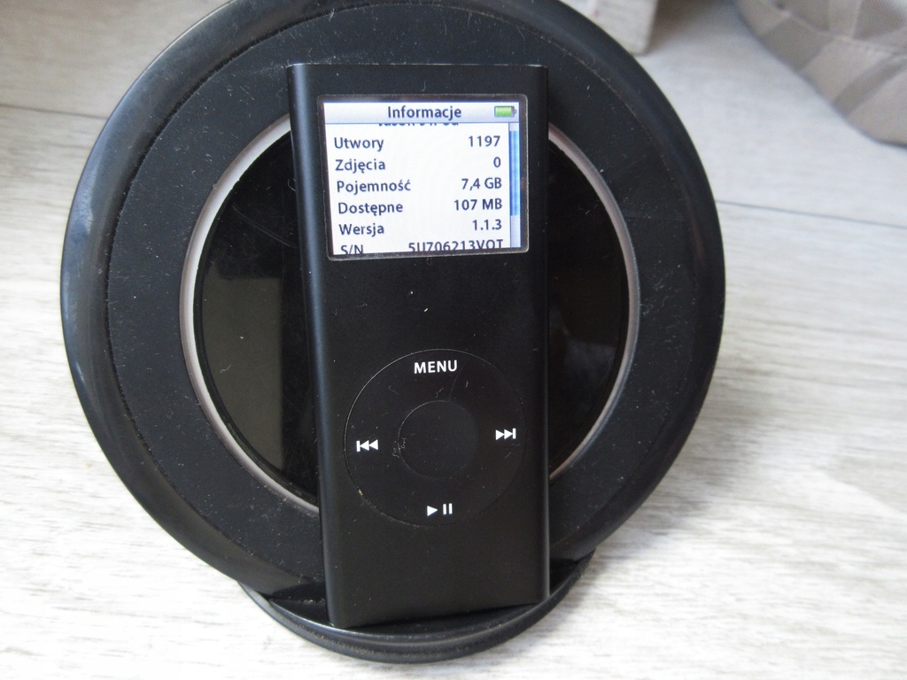 APPLE IPOD NANO A1199 8GB REAL FOTO BLACK - 13682937676 - oficjalne ...
