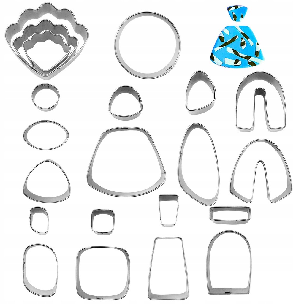 Premium 21pcs Polymer Clay Earring Cutter Kit for Crafting ...