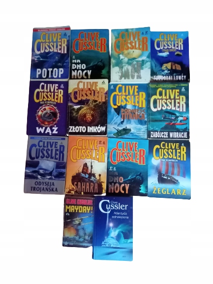 Cussler Clive zestaw 14 książek wyd. Amber - 12939234750 - oficjalne ...