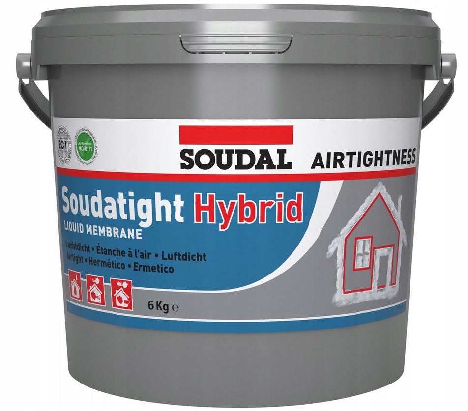 SOUDAL PŁYNNA MEMBRANA ZEWNĘTRZNA SOUDATIGHT HYBRID GREY 6 kg ...