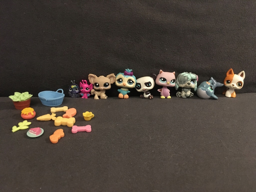 Littlest Pet Shop LPS delfin panda i inne +dodatki - 13204088737 ...