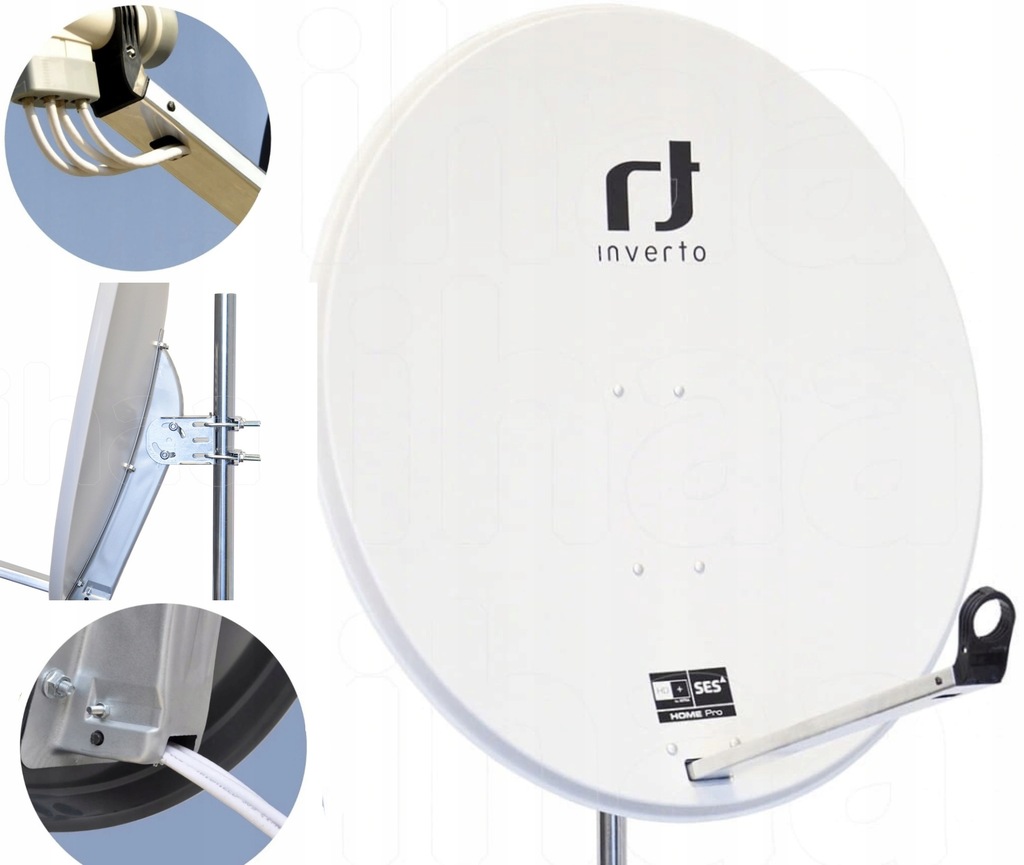 CZASZA SATELITARNA ANTENA INVERTO 100cm 4K HOMEPRO - 6623125872 - oficjalne archiwum Allegro