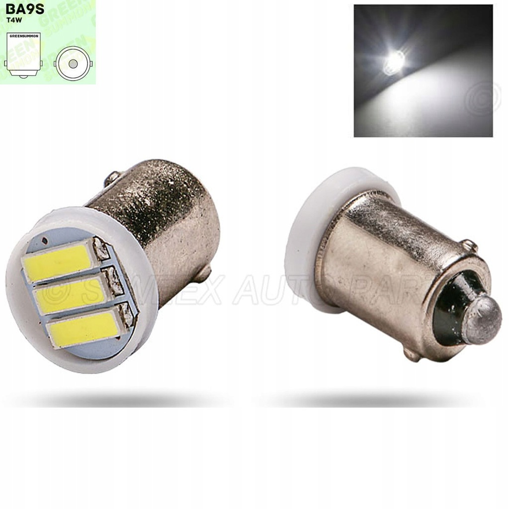 BA9S T4W LED DIODA ROZPRASZAJĄCA biała - 8947500381 - oficjalne ...