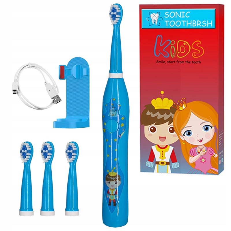 SZCZOTECZKA SONICZNA ELEKTRYCZNA DLA DZIECI ZESTAW - 16905076563 - oficjalne archiwum Allegro