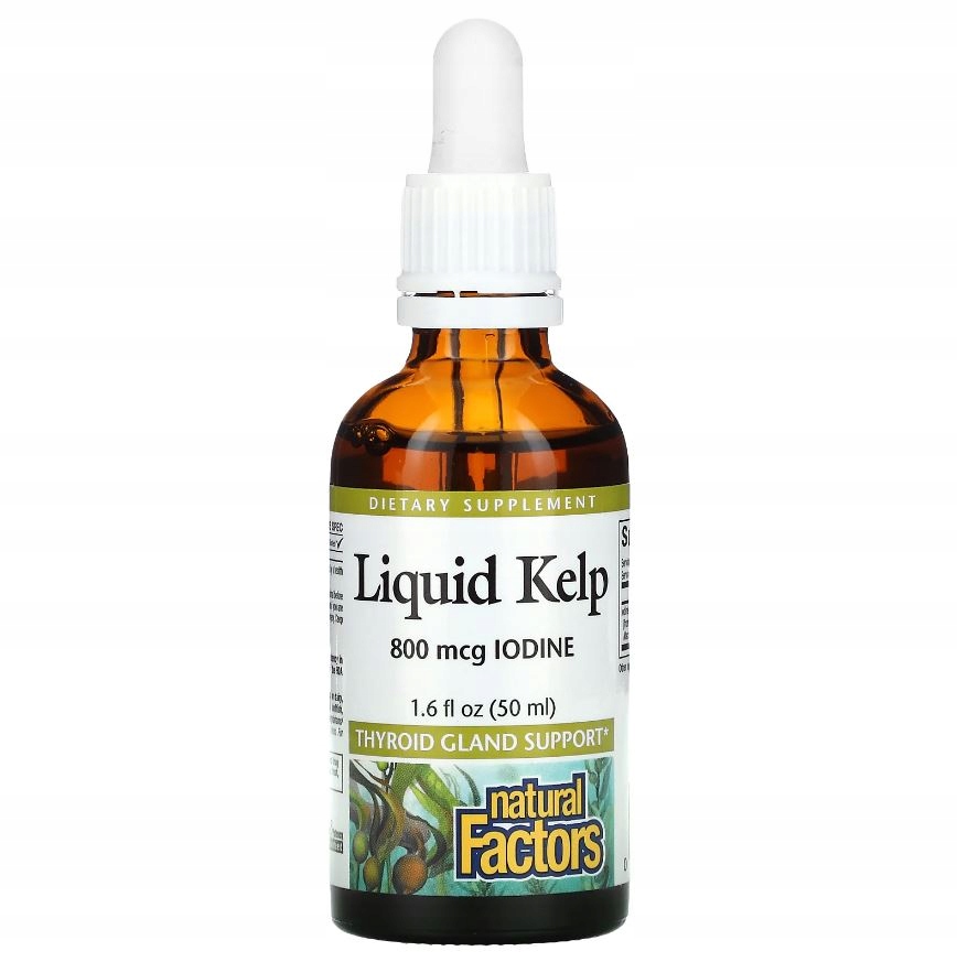 Jod w płynie - Liquid Kelp 800mcg w 1 kropli, 50ml - 11194903238 ...