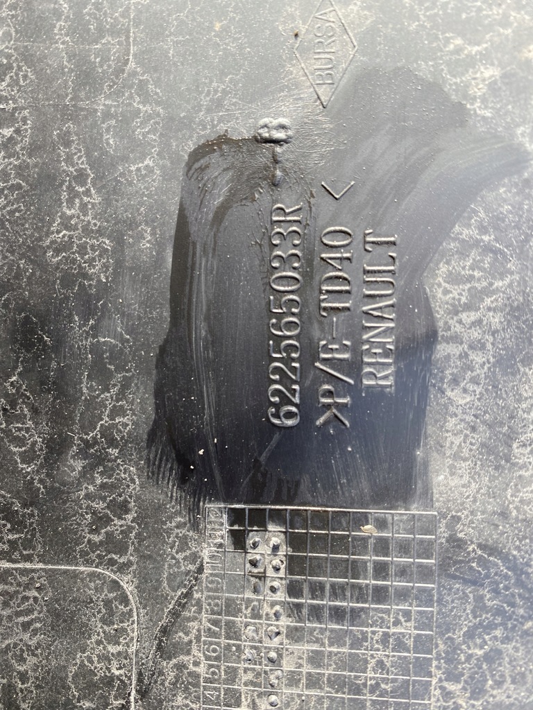 Renault OE 622565033R osłona płyty pod zderzak - 12820776164 ...