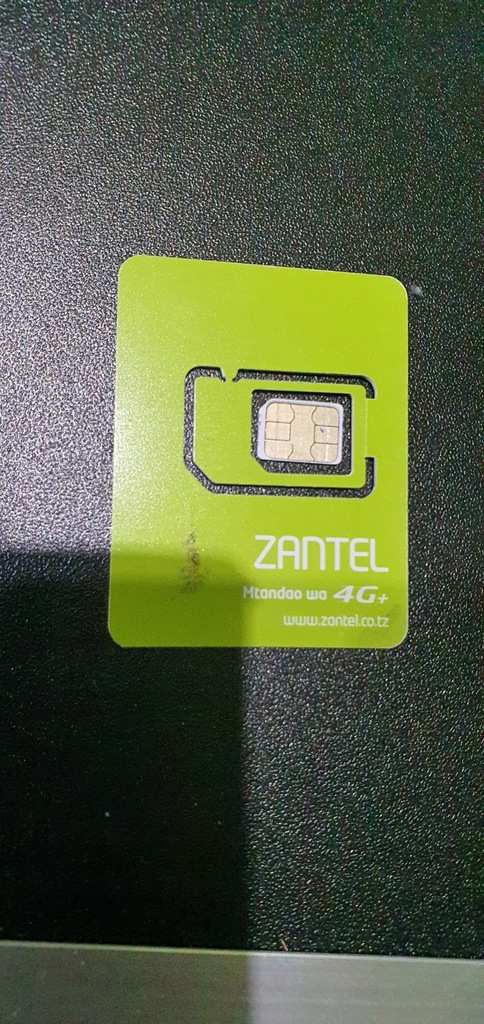 Karta SIM ZANTEL Zanzibar, Tanzania AKTYWOWANA - 13010435929 ...