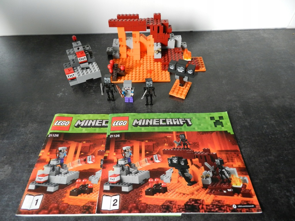 LEGO Minecraft 21126 The Wither *Steve *100% - 11529422479 - oficjalne ...