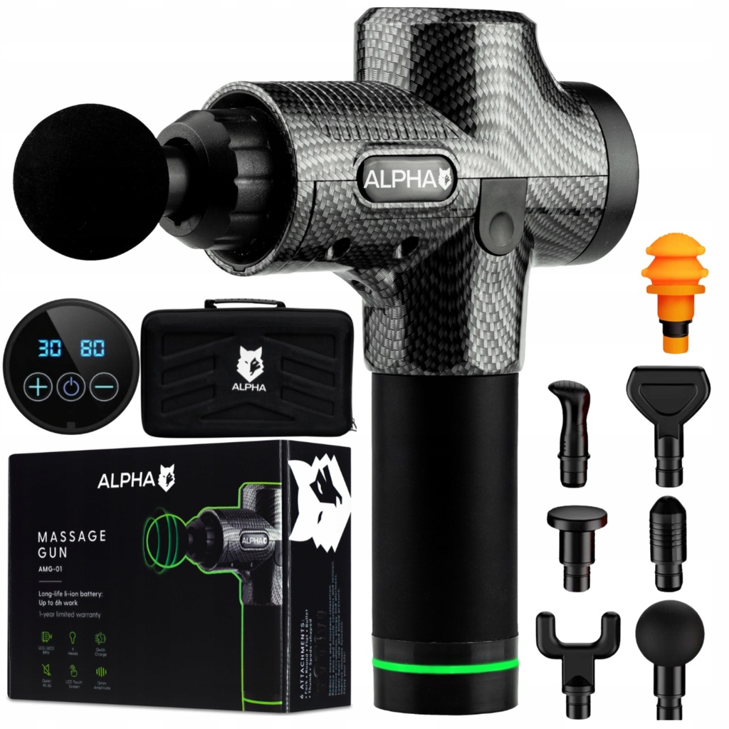 Mocny Masażer Ciała Pistolet Alpha Gun Pro - 13637614623 - oficjalne ...
