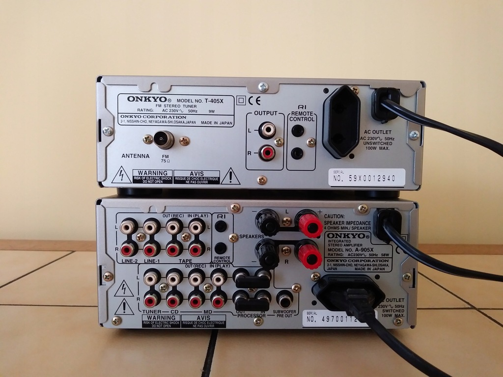 Onkyo Wrat A905X ,T405 - 10723335329 - oficjalne archiwum Allegro