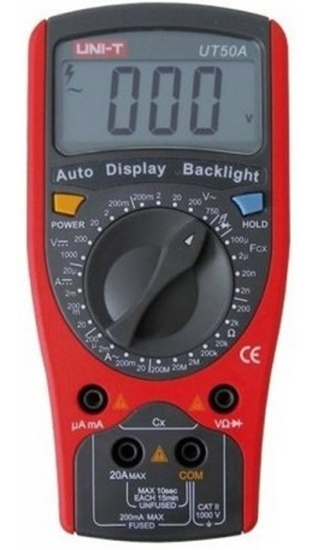 MULTIMETR MIERNIK UNIWERSALNY UNI-T UT 50A + KABLE - 6771265009 - oficjalne archiwum Allegro