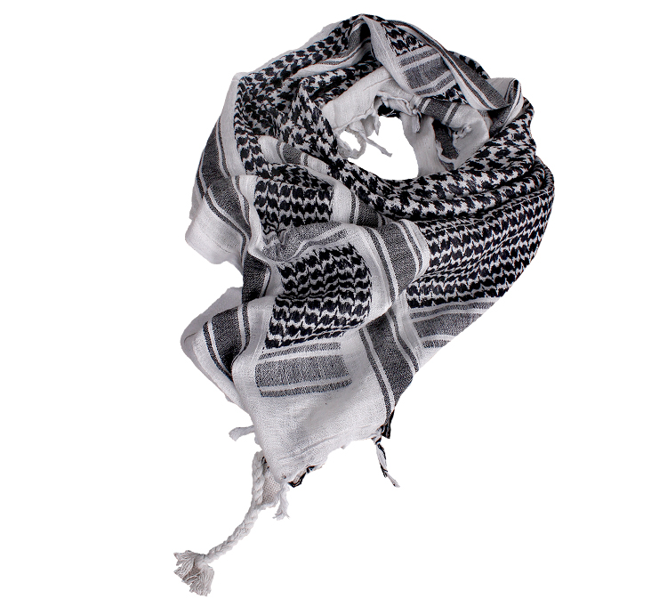 CHUSTA ARAFATKA KEFIJA 110x110cm Biała / Czarna - 5003935900 ...