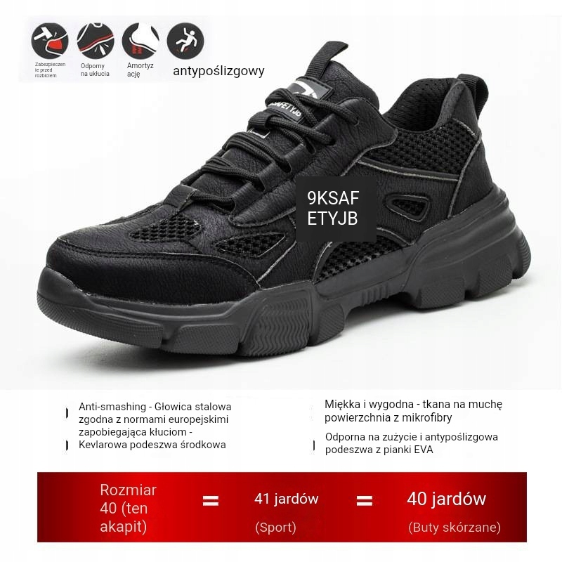 letnie Lekkie sportowe buty robocze polbuty BHP - 13835325572 ... letnie Lekkie sportowe buty robocze polbuty BHP - 13835325572 ...