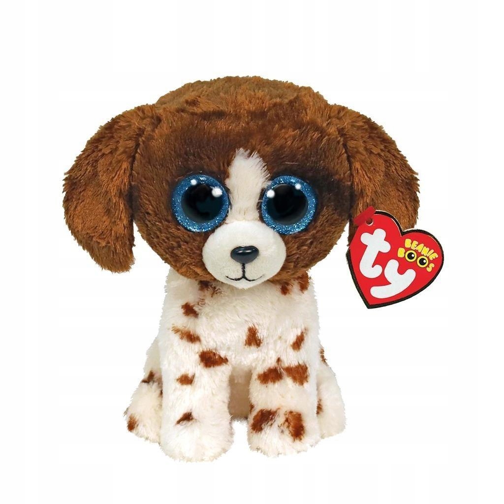 BEANIE BOOS MUUDLES - BRĄZOWO-BIAŁY PIES 15CM, TY - 12128003844 ...