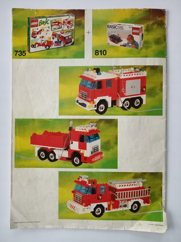 LEGO Straż Pożarna Basic Building Set 735 electric - 11644136503 ...