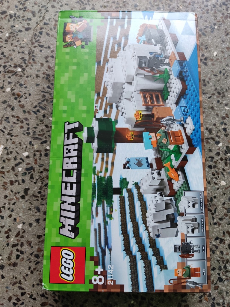 Lego Minecraft 21142 Igloo niedźwiedzia polarnego - 11593781218 ...