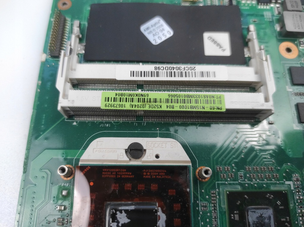 PŁYTA GŁÓWNA ASUS K52J K52JC 60-N15MB1000 AMD WADA - 13584851328 ...