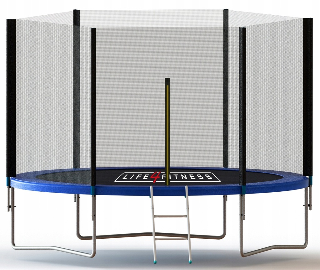 TRAMPOLINA OGRODOWA z siatką i drabinką 8FT 244cm - 10794660742 ...